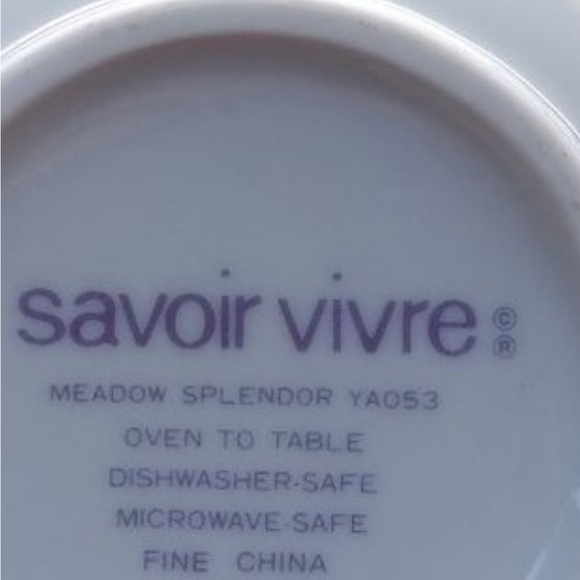 savior vivre | Dining | Savior Vivrr Meadow Splendor Nine Piece Plate ...